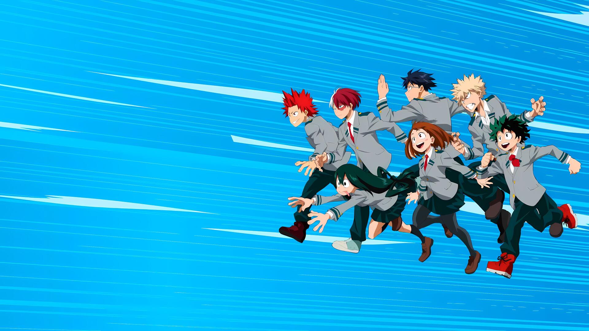 My Hero Academia - Class 1-A Sprint (4K Ultra HD Wallpaper)