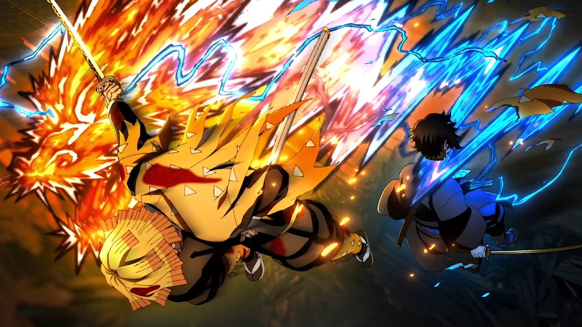 Zenitsu's Thunder Flash — Demon Slayer: Kimetsu no Yaiba HD Wallpaper ...