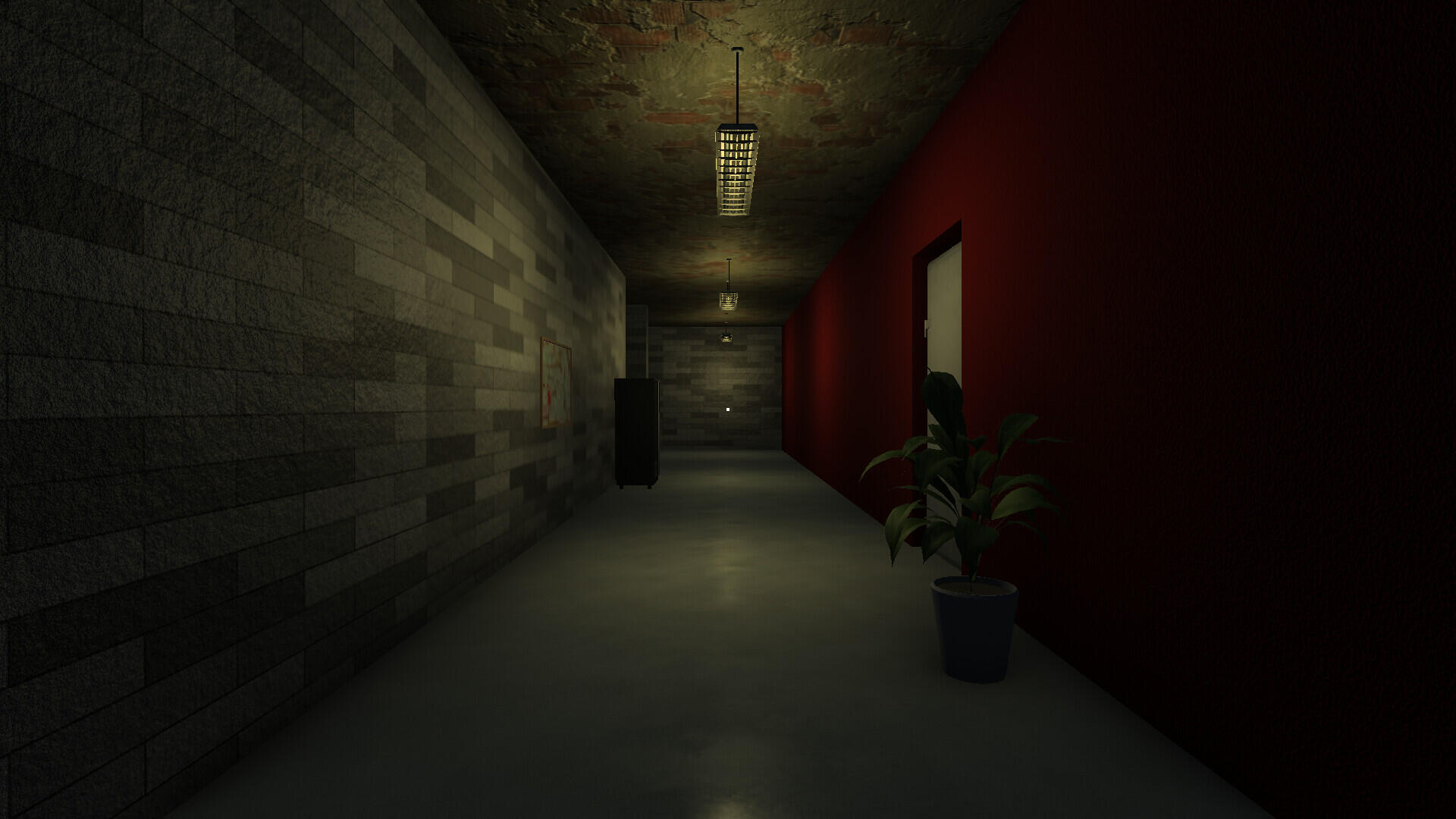 Red Threshold — Liminal HD Wallpaper