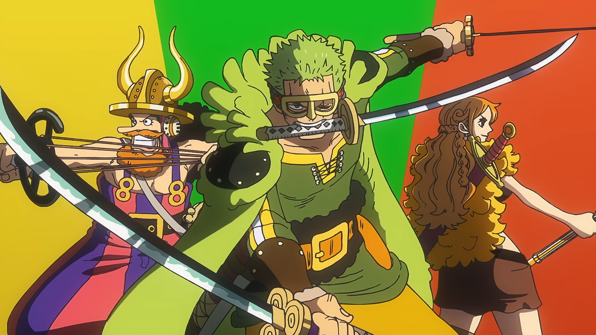 Straw Hat Trio in HD: Zoro, Usopp & Nami — One Piece Wallpaper ...