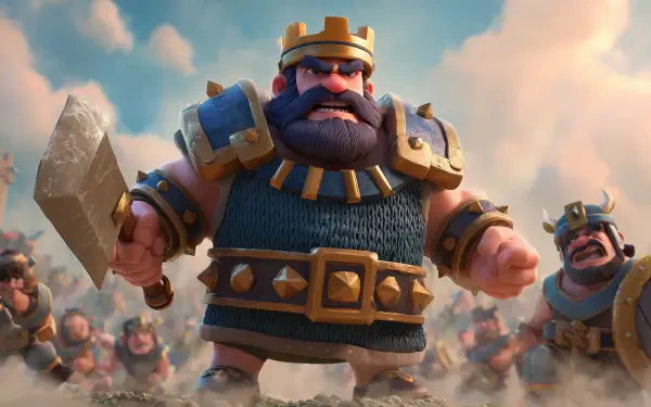Barbarian King: Clash Royale HD Mobile Wallpaper by patrika