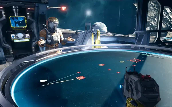 Jump Space: Tactical Bridge — HD Wallpaper