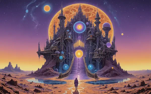 Download Grim Reaper Full Moon Hood Robe Spear HD Wallpaper by MarcoBento