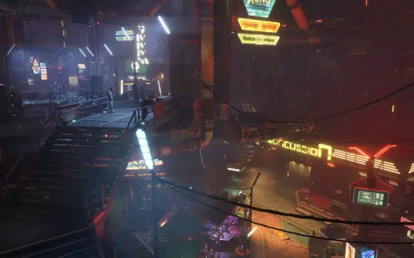 The Expanse: Osiris Reborn — Neon Dockside HD Wallpaper