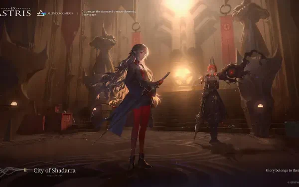 Ex Astris Official HD Wallpaper — Trade Zone Trio by Hypergryph