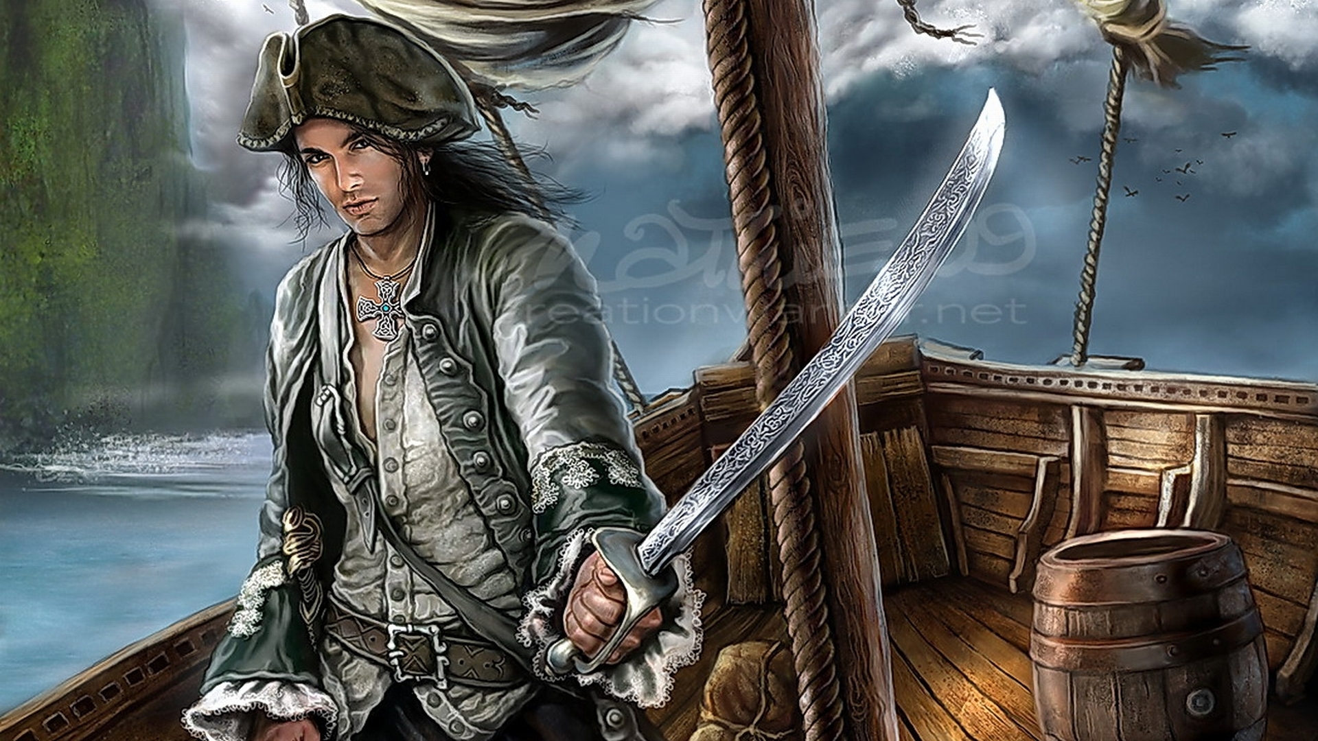 Fantasy Pirate HD Wallpaper