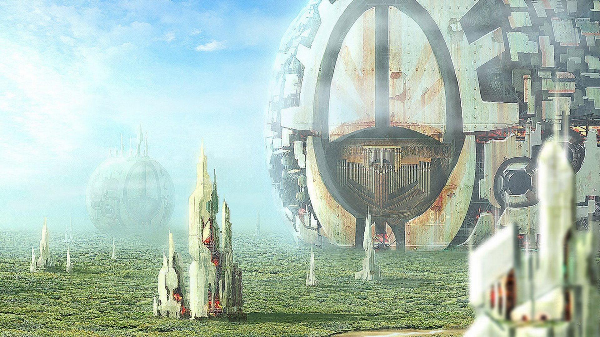 Futuristic Landscapes: HD Sci-Fi City Wallpaper | 1920x1080 | Wallpaper ...
