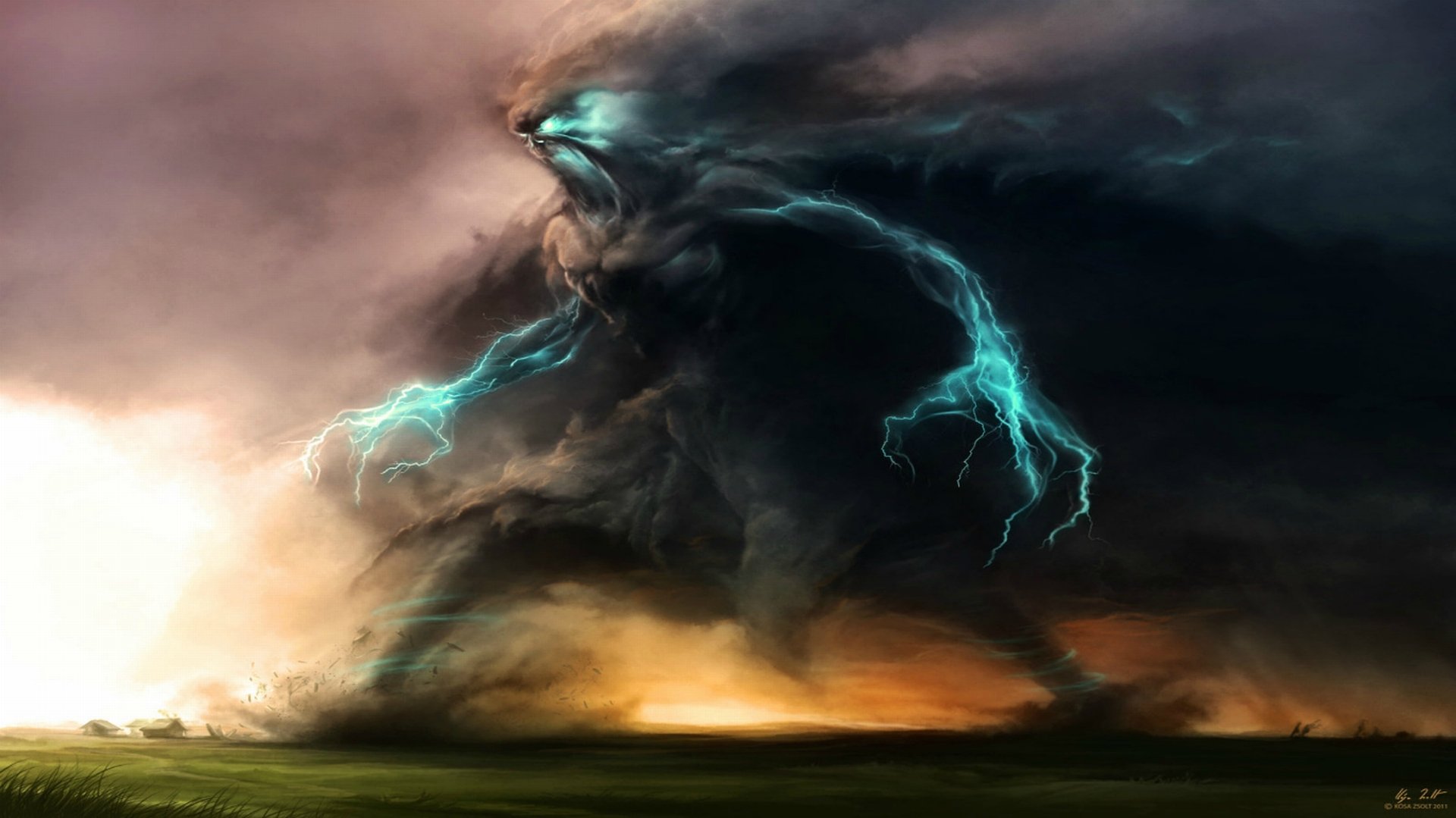 Stormwraith: HD Fantasy Creature Wallpaper