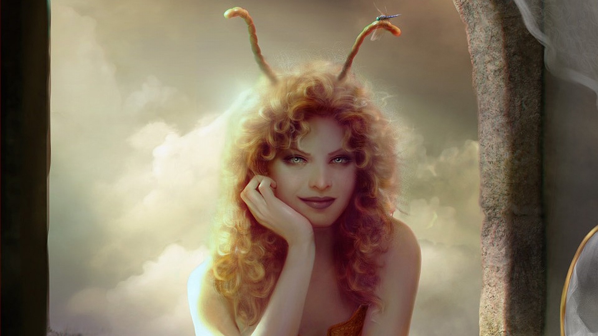 Enchanted Muse: Fantasy Woman HD Wallpaper