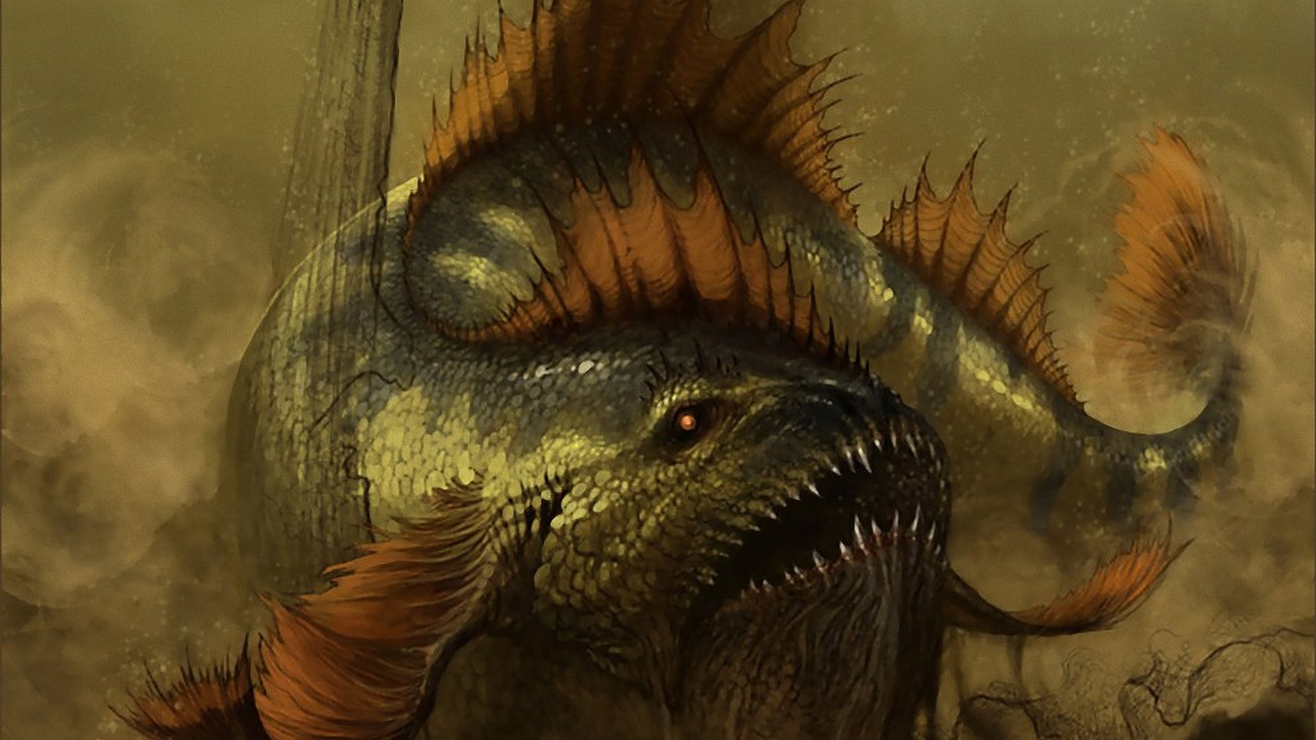 Abyssal Maw — Fantasy Creature HD Wallpaper | 1920x1080 | Wallpaper Abyss