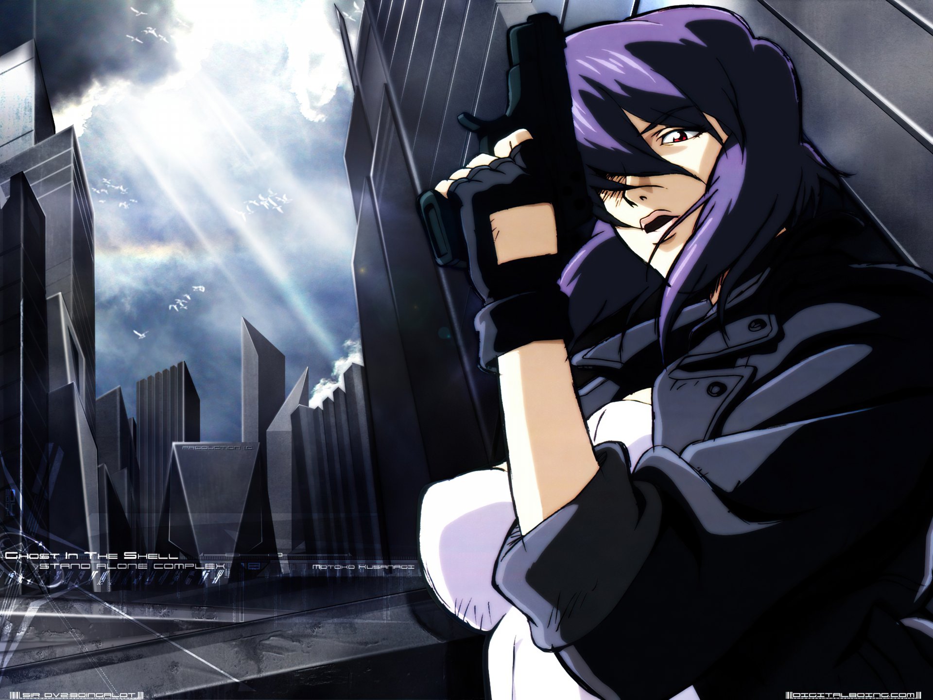 Download Motoko Kusanagi Anime Ghost In The Shell HD Wallpaper