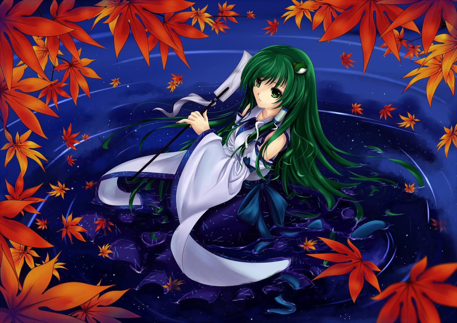Download Sanae Kochiya Anime Touhou Wallpaper