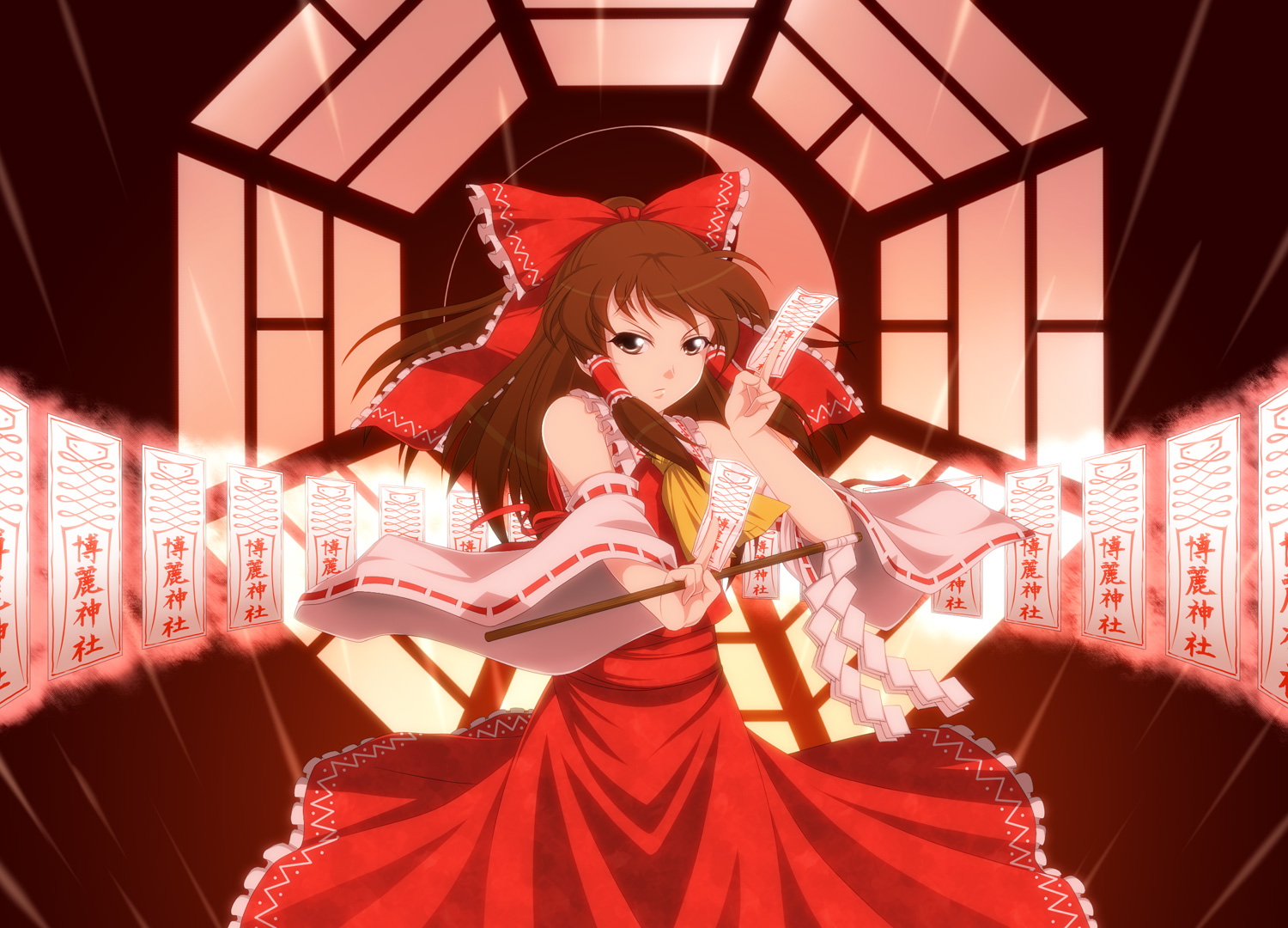 Download Reimu Hakurei Anime Touhou Wallpaper