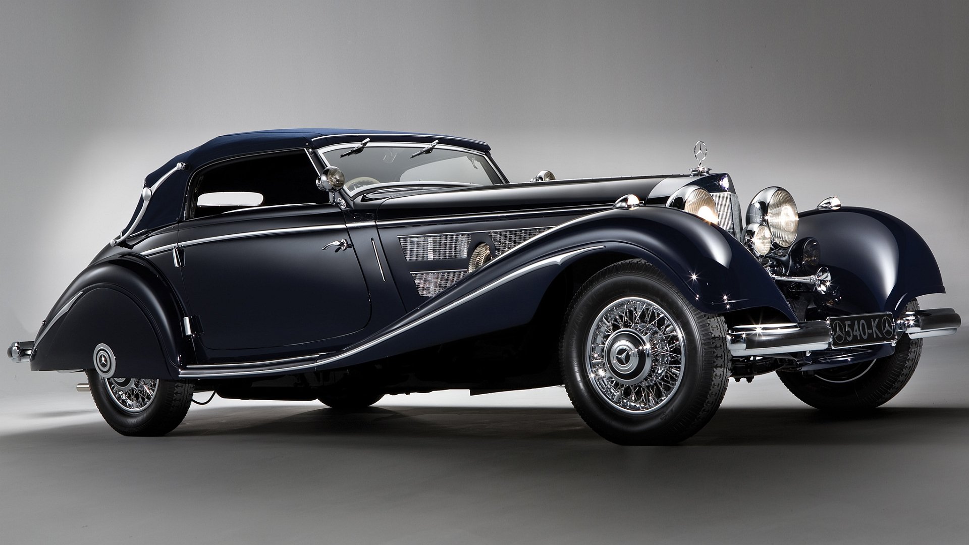 Vintage Mercedes Elegance — HD Wallpaper | 1920x1080 | Wallpaper Abyss