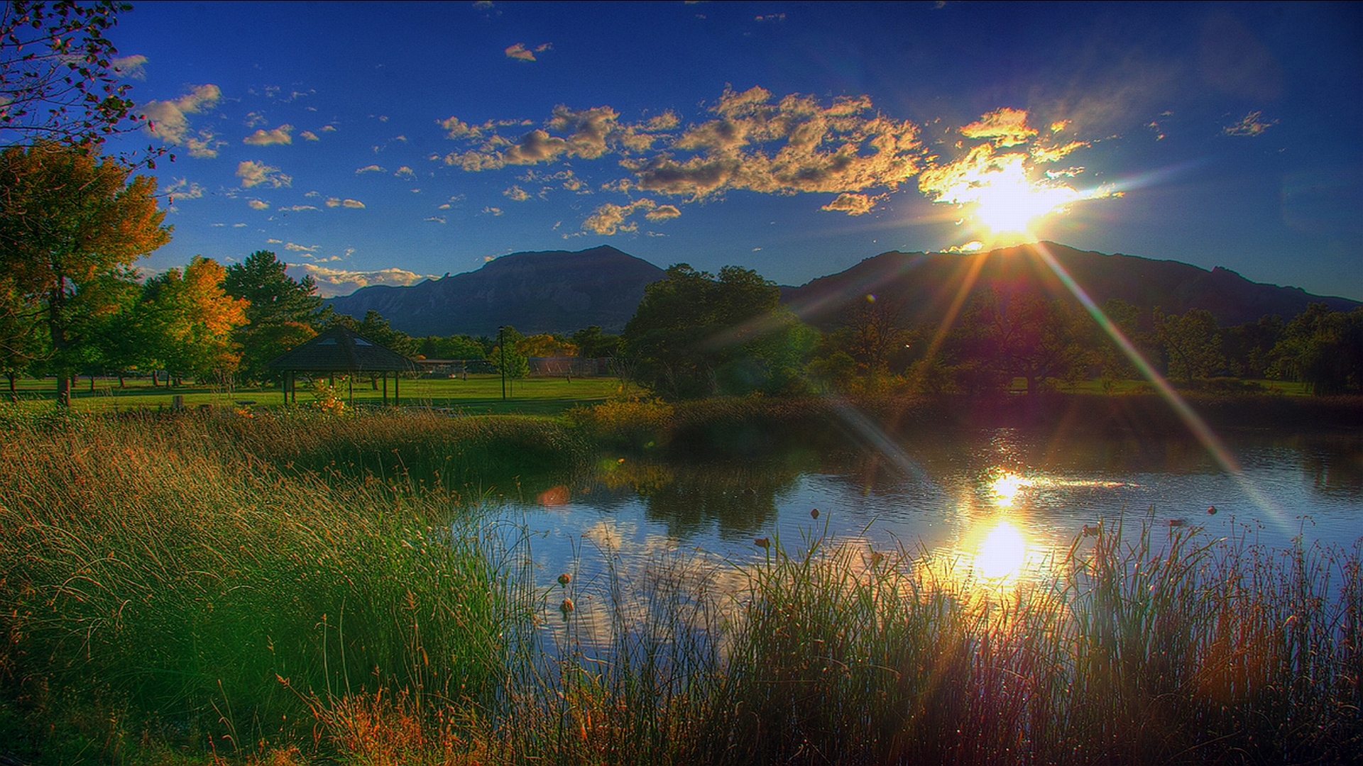 Download Nature Sunset HD Wallpaper