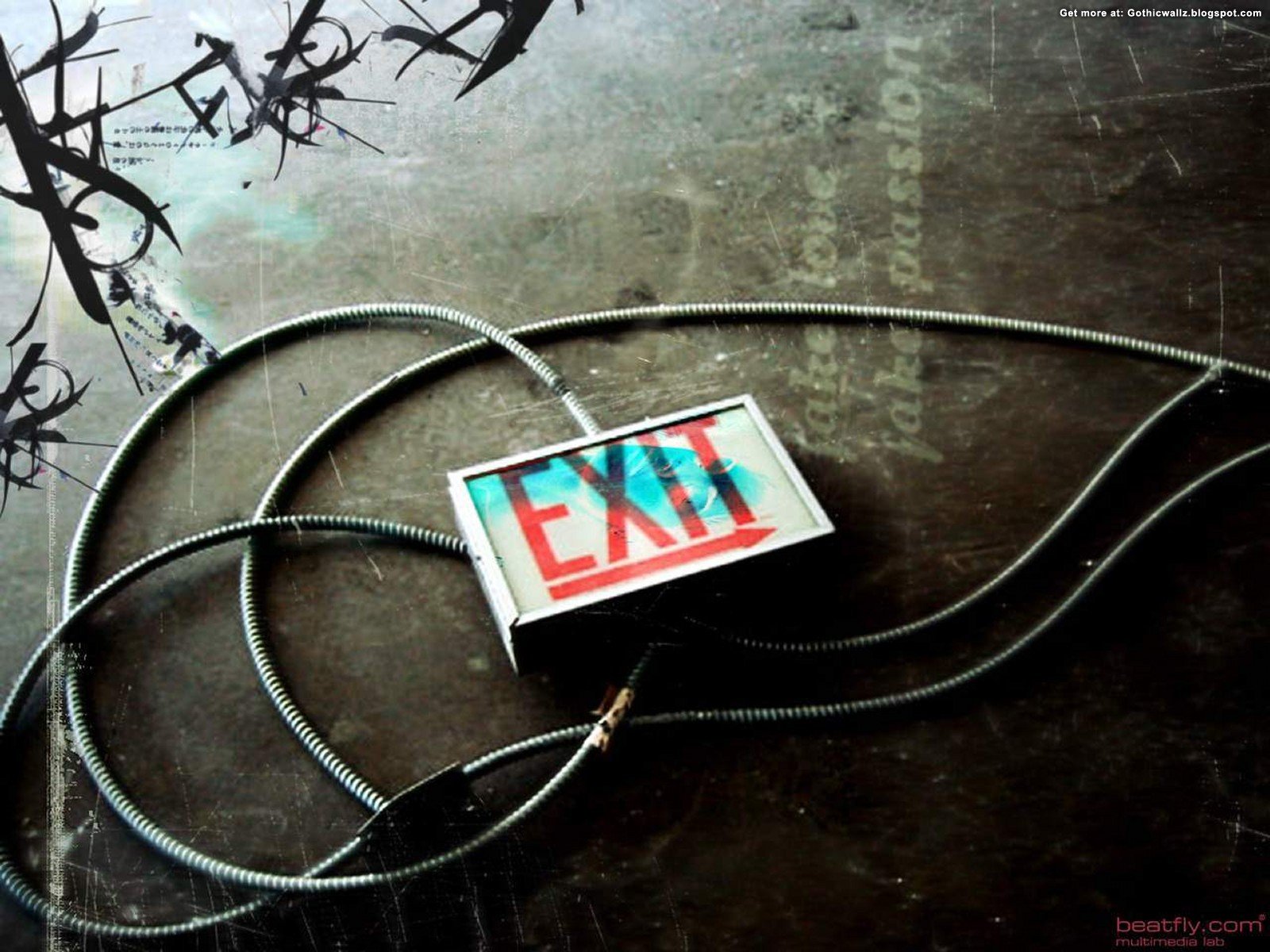 Gothic Shadows: Dark Exit HD Wallpaper