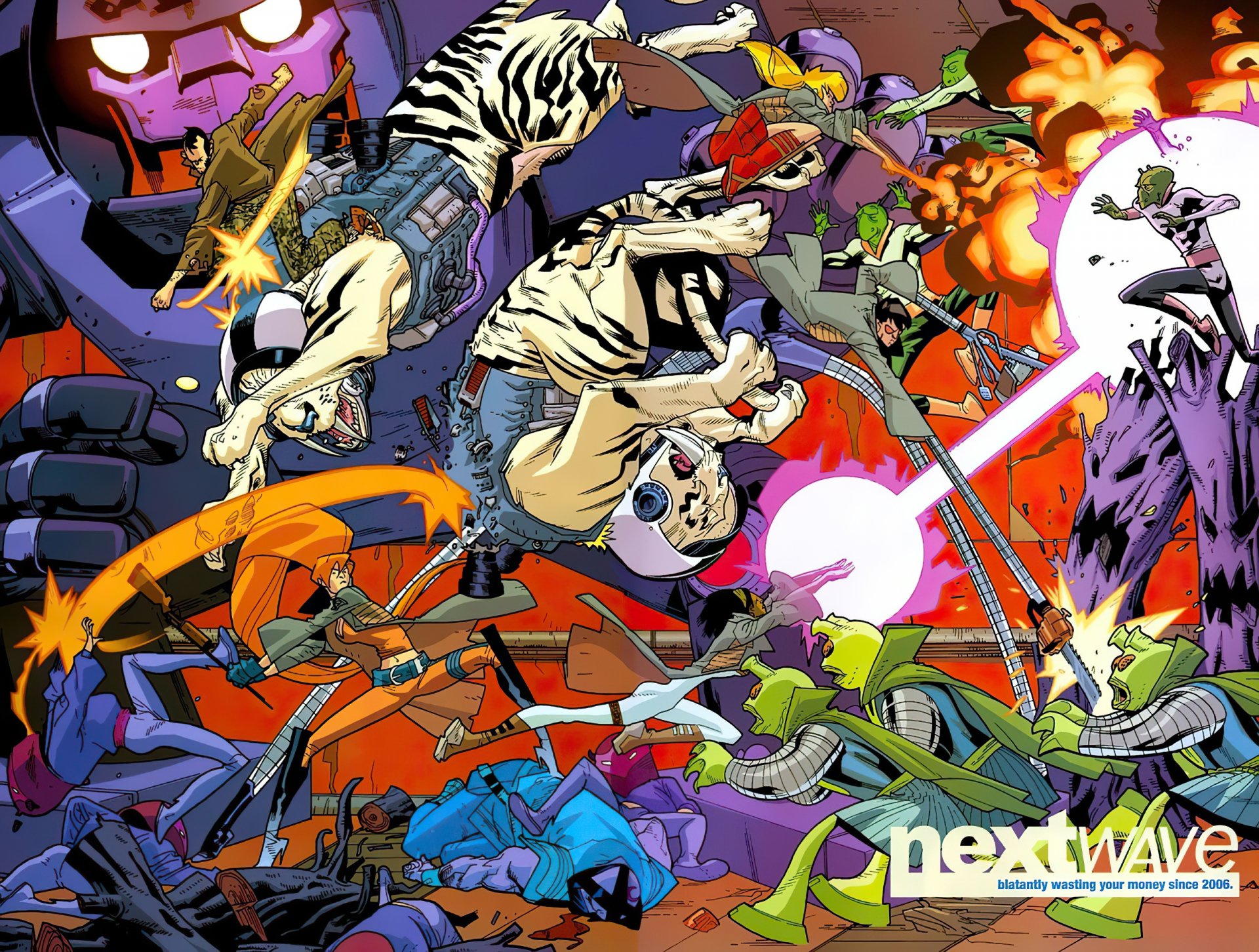 Download Comic Nextwave HD Wallpaper