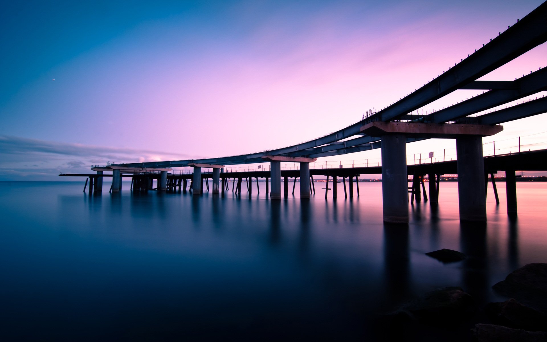 Download Water Man Made Bridge HD Wallpaper | 1920x1200 | Wallpaper Abyss