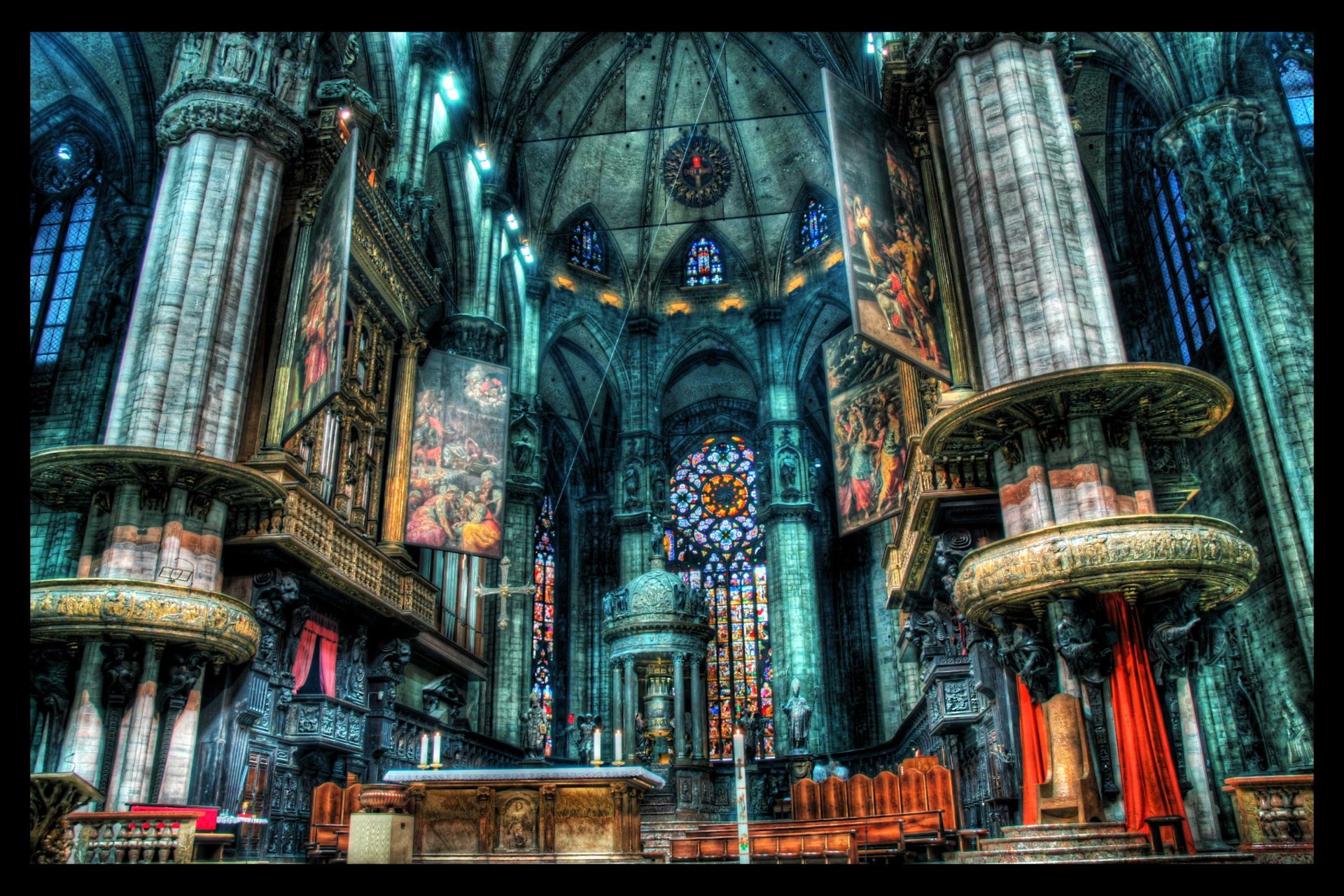 Majestic Cathedral Interior | HD Religious Wallpaper