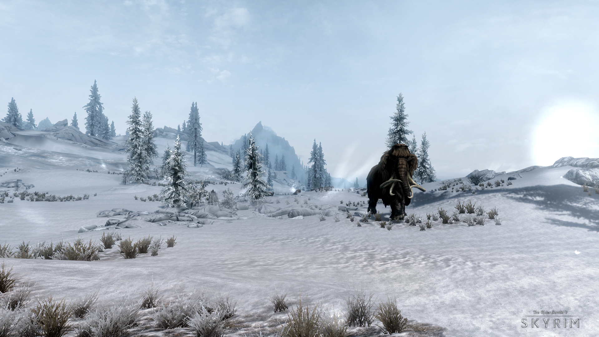 Skyrim Snow Landscape Wallpaper
