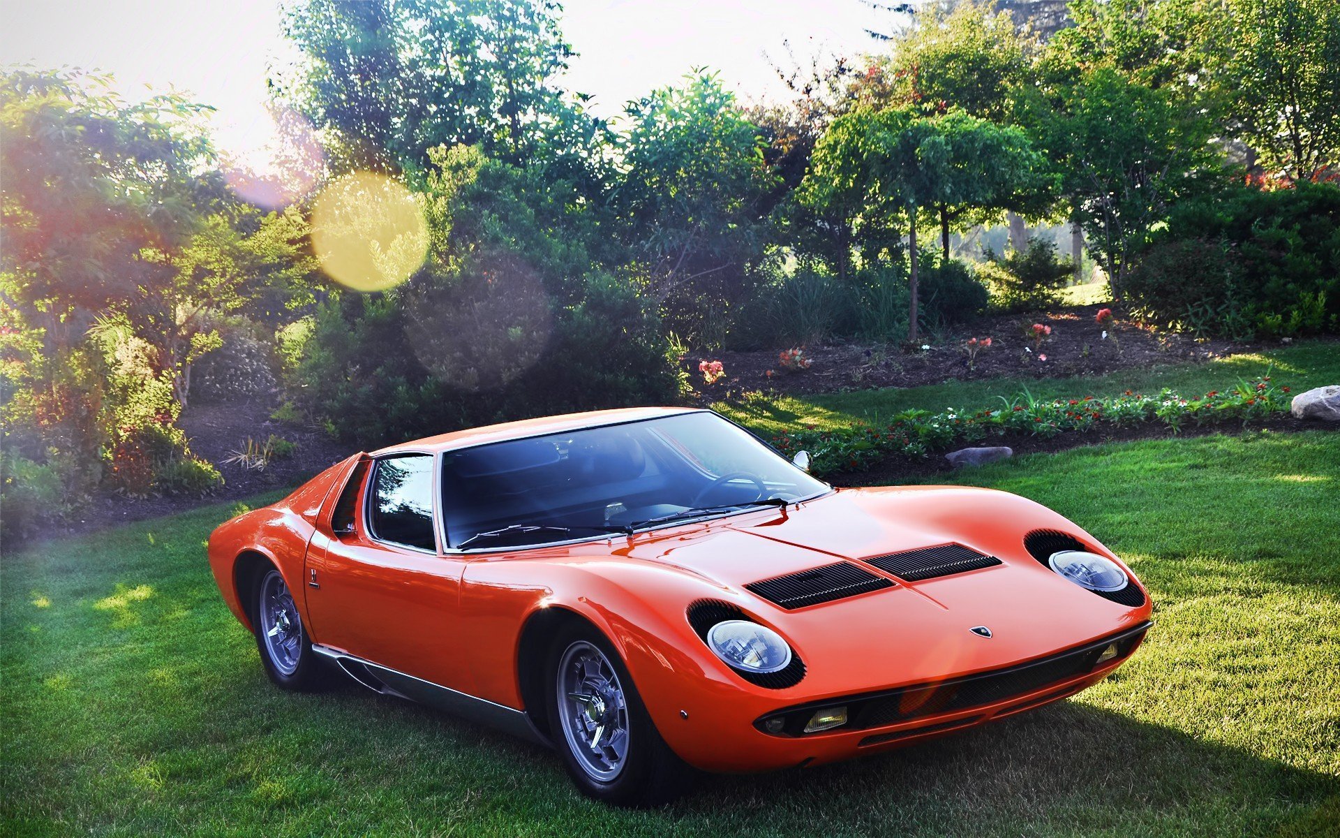 Sunlit Orange Supercar — HD Car Wallpaper | 1920x1200 | Wallpaper Abyss