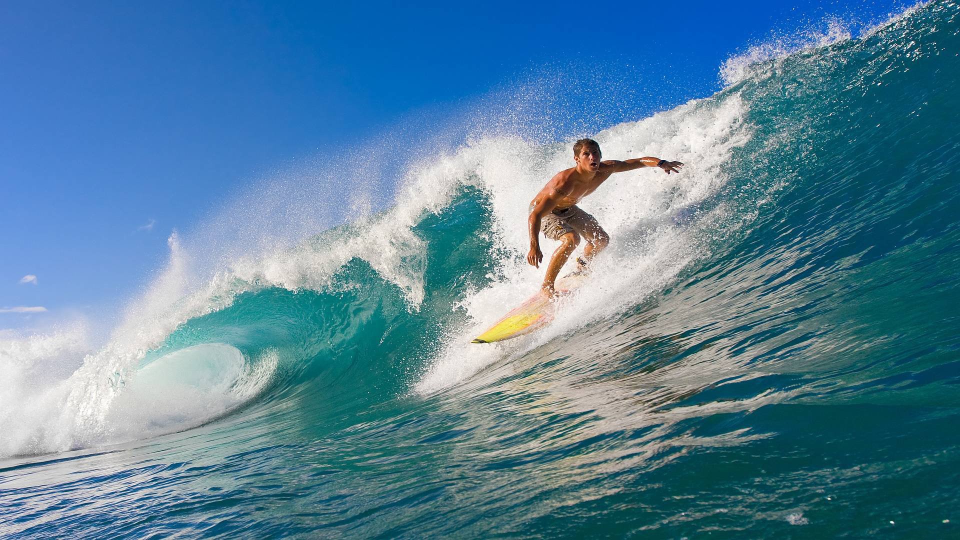 Epic Surfing Action HD Wallpaper – Ride the Waves of Sport and Adventure