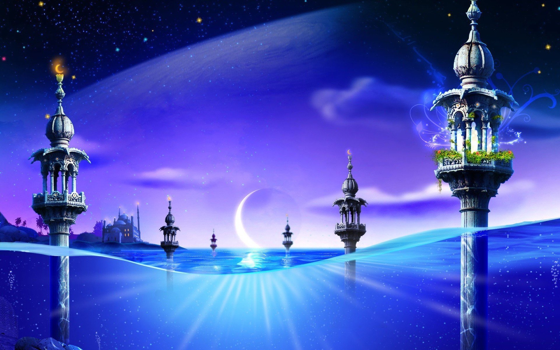 Enchanted Midnight: Fantasy Art HD Wallpaper