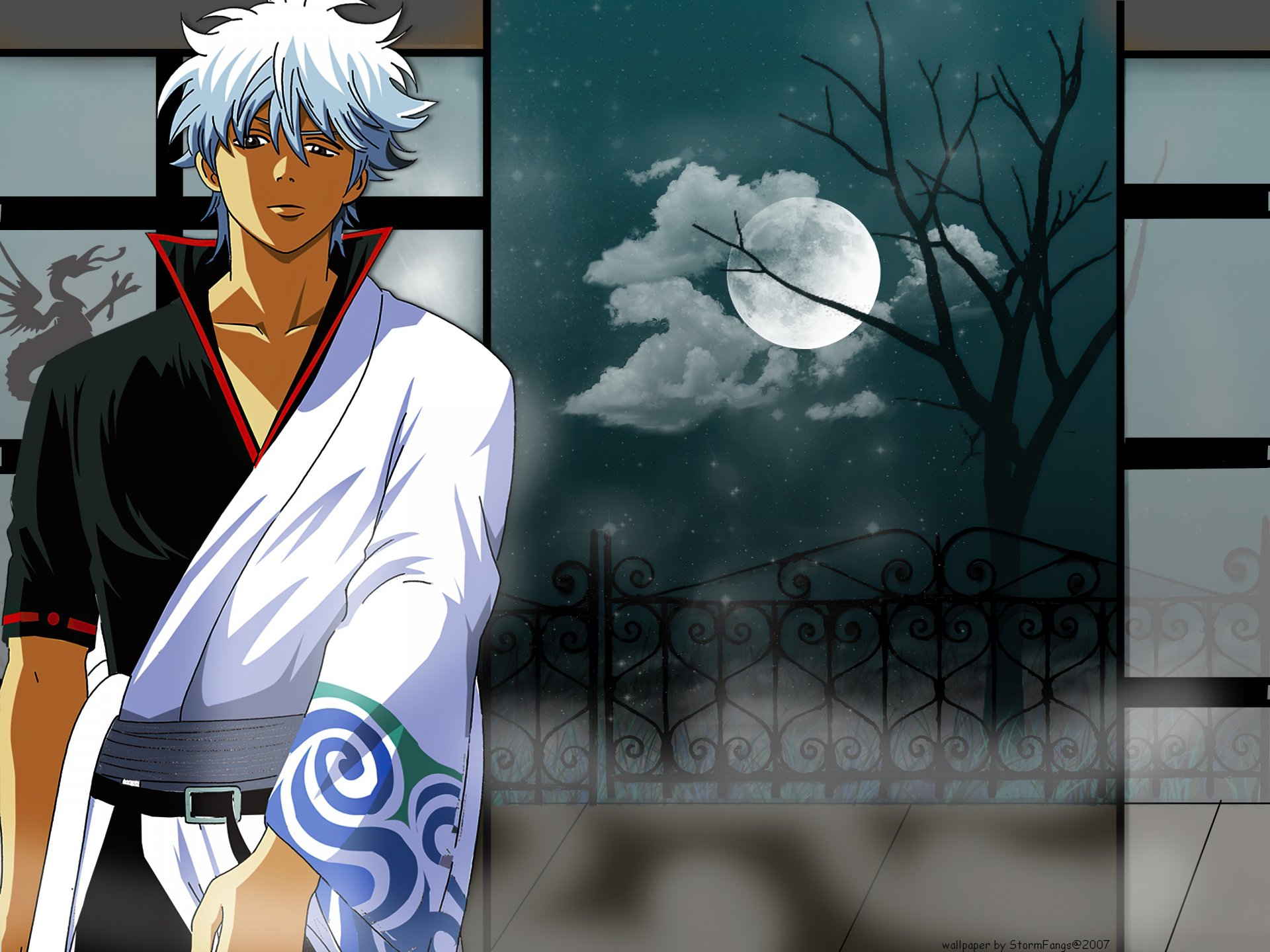 Gintoki Sakata HD Wallpaper – Legendary Gintama Anime Night by Stormfangs