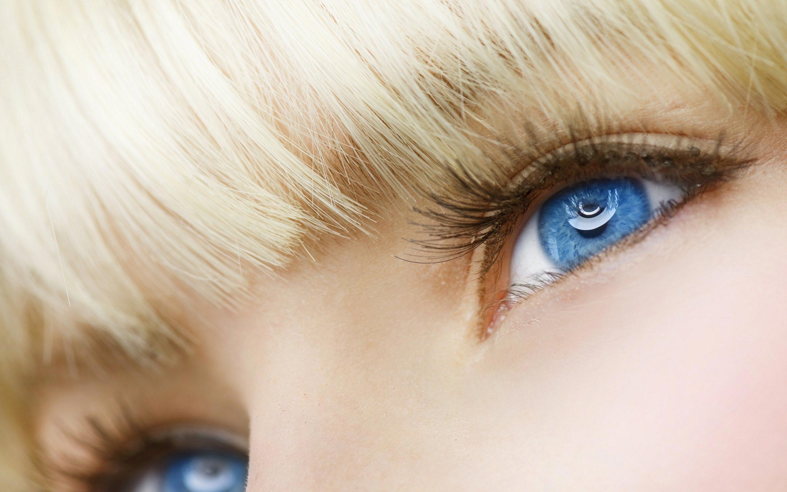 Download Blue Eyes Hair Blonde Woman Eye HD Wallpaper