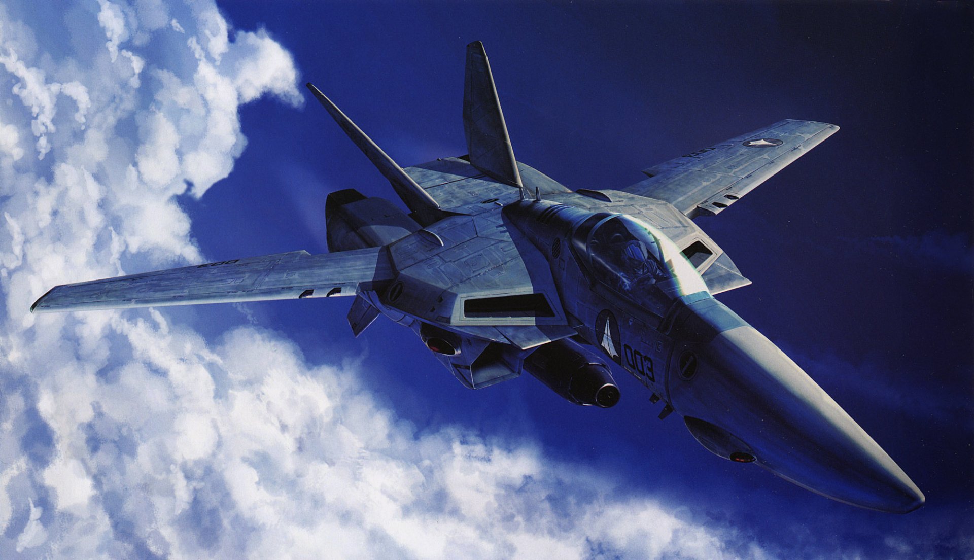 Download Airplane Anime Macross HD Wallpaper | 2000x1150 | Wallpaper Abyss