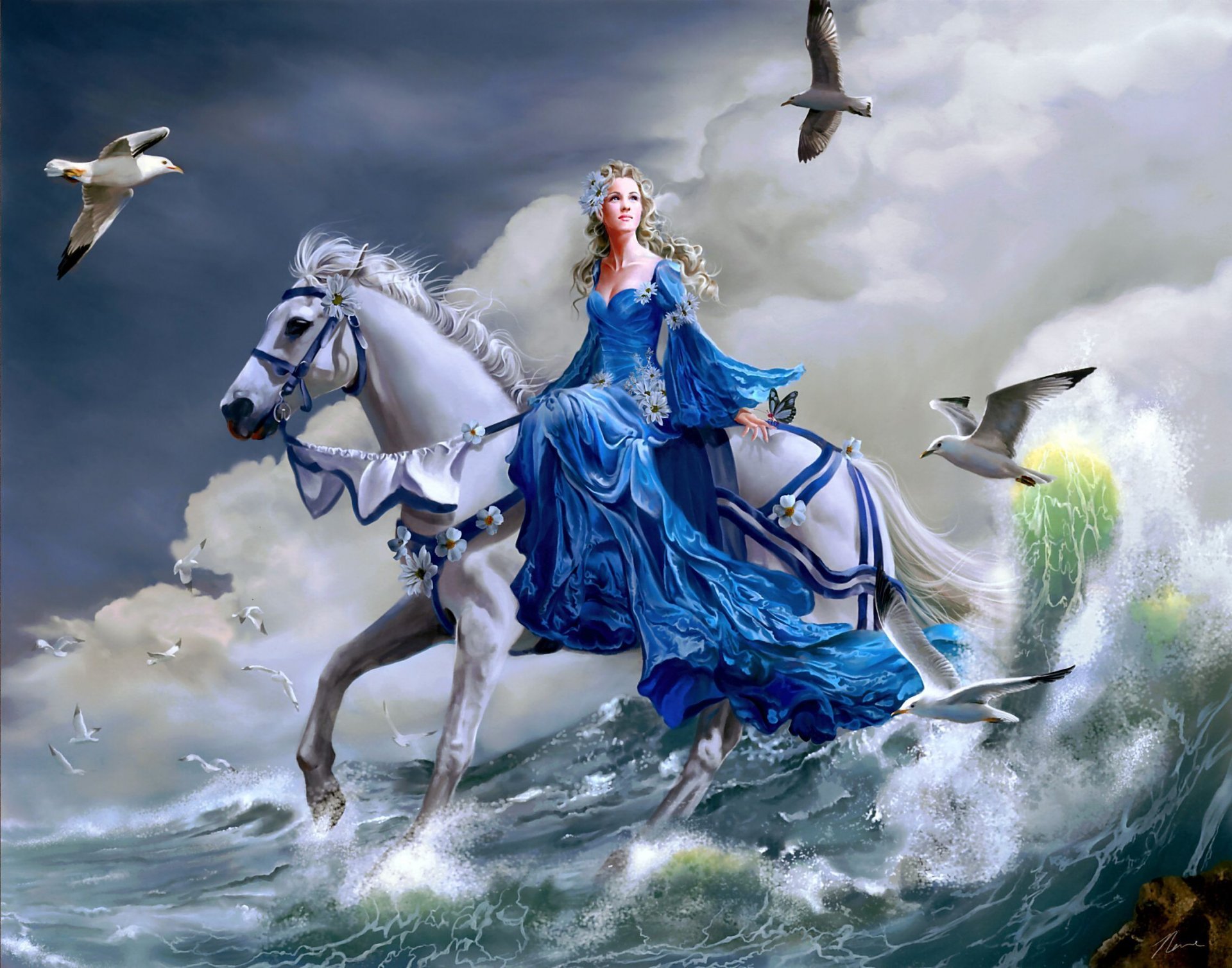 Fantasy Ocean Ride HD Wallpaper by Nene Thomas