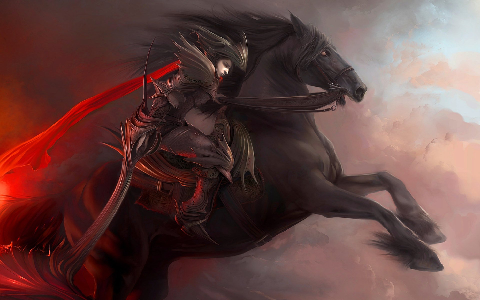 Epic Fantasy Woman Warrior HD Wallpaper