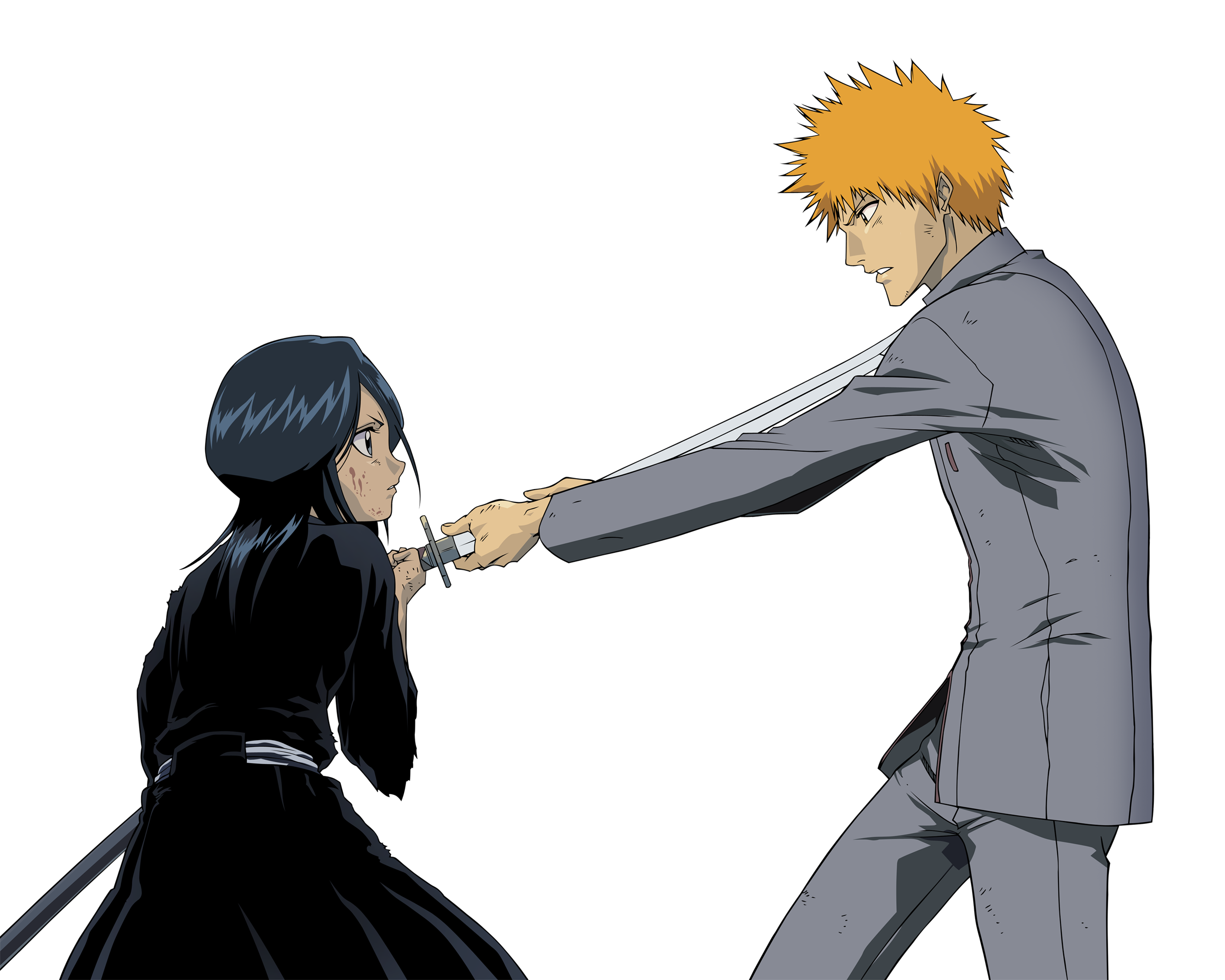 Download Rukia Kuchiki Ichigo Kurosaki Anime Bleach HD Wallpaper