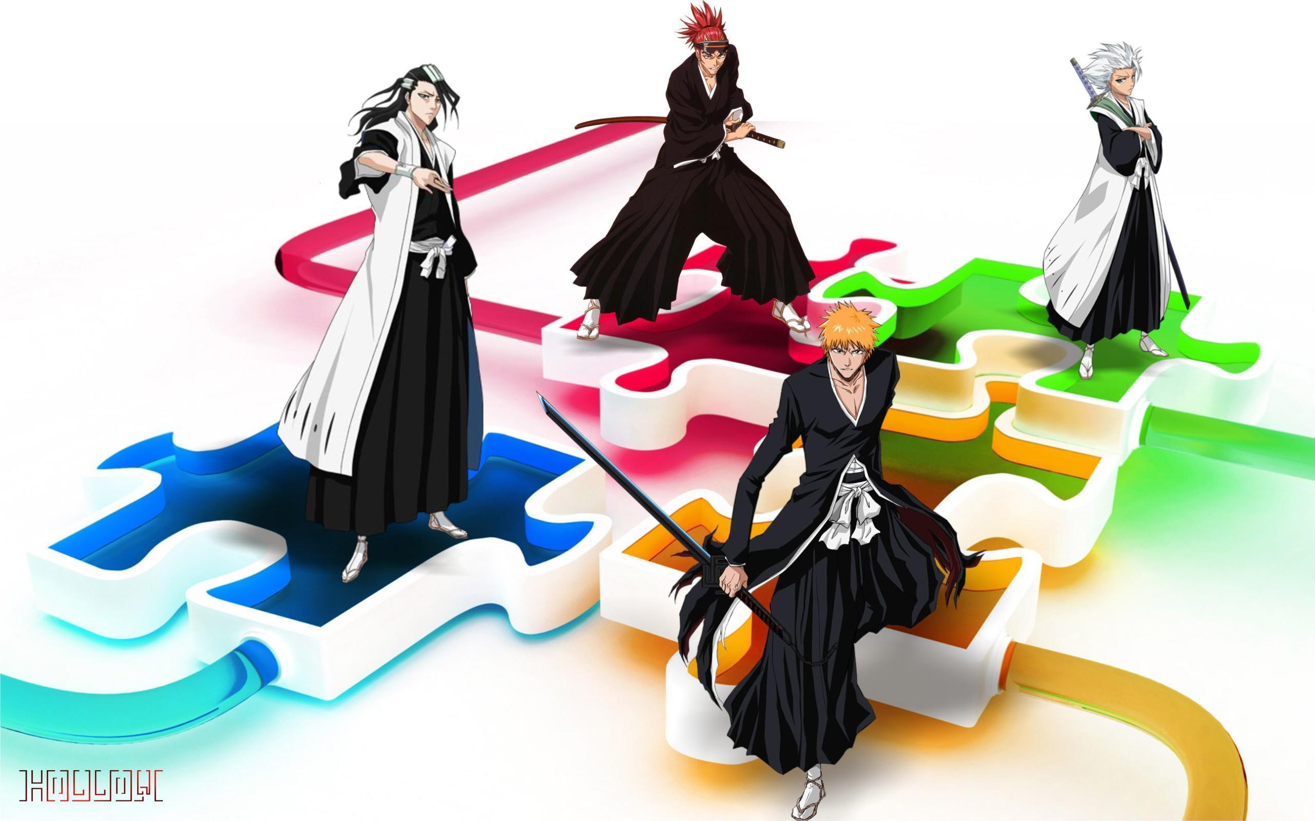 Download Byakuya Kuchiki Renji Abarai Tōshirō Hitsugaya Ichigo Kurosaki ...