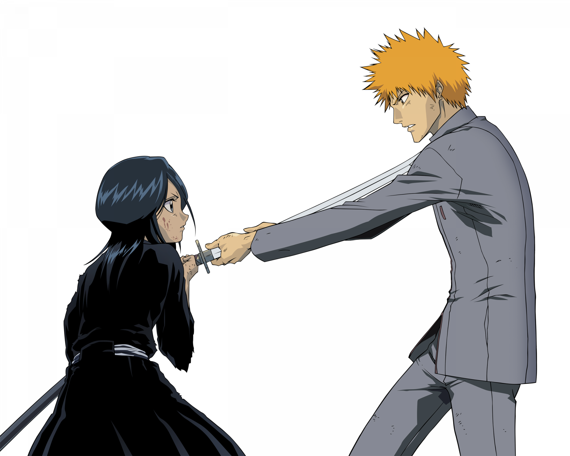 Download Rukia Kuchiki Ichigo Kurosaki Anime Bleach HD Wallpaper