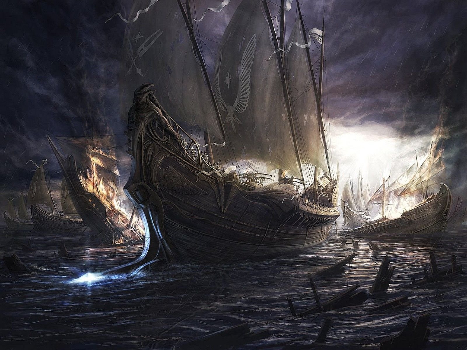 Epic Fantasy Ship: HD Wallpaper Adventure on the High Seas