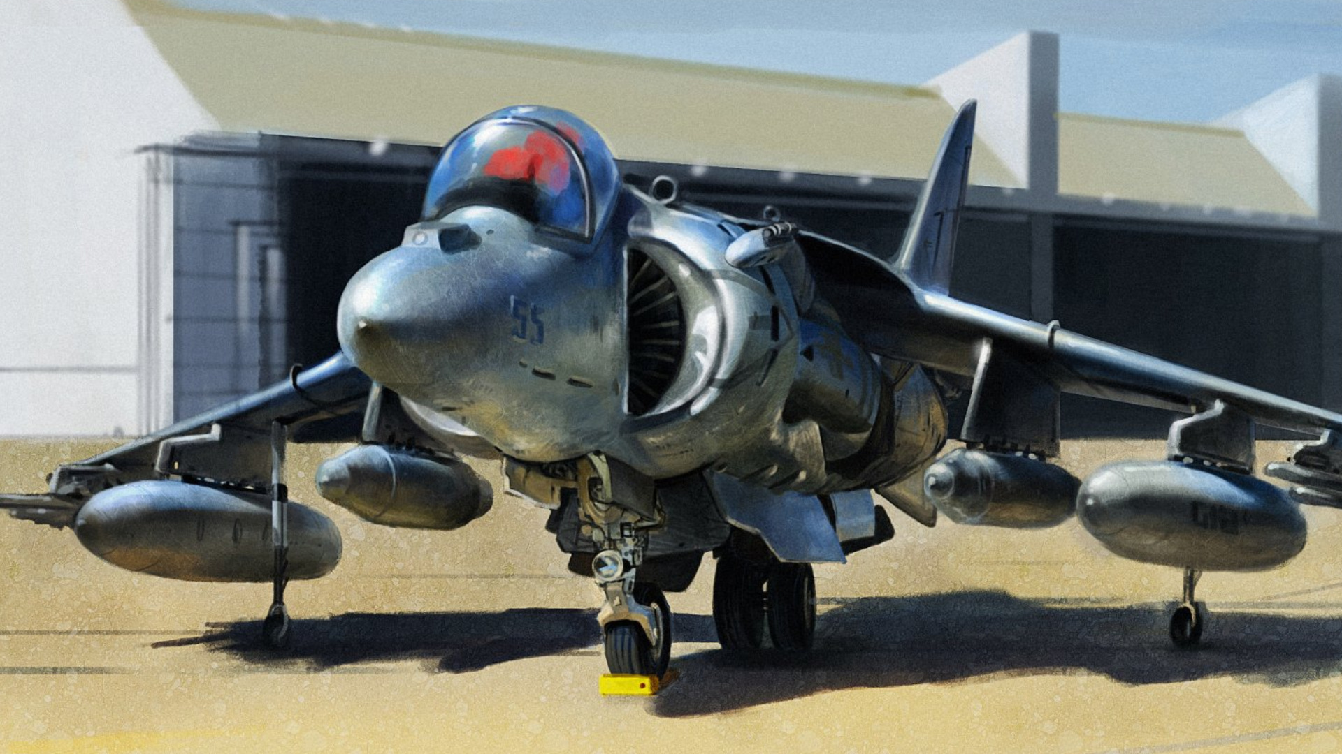 Stunning HD Wallpaper of a Military Jet Fighter