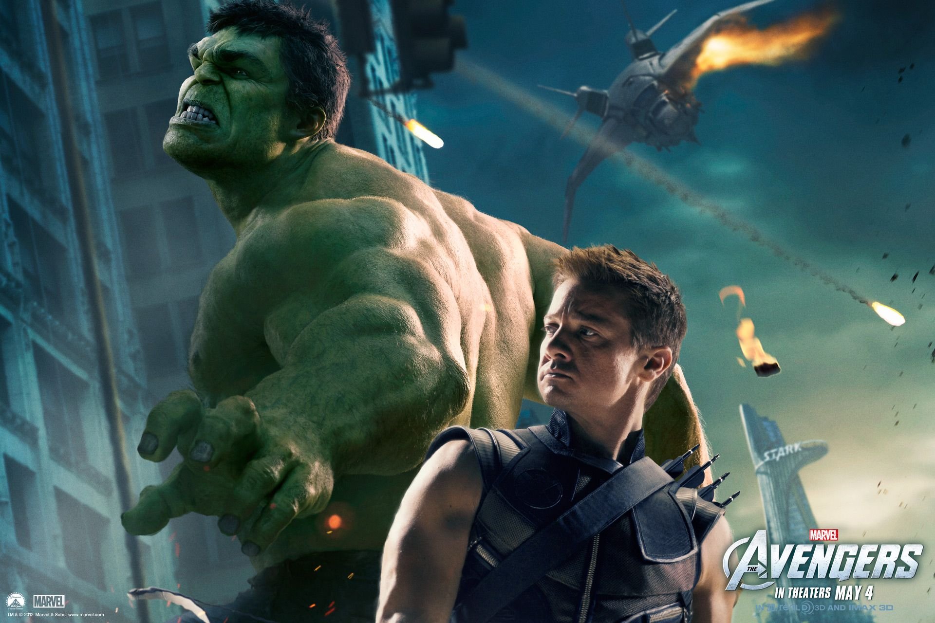 Download Avengers Jeremy Renner Hawkeye Hulk Movie HD Wallpaper