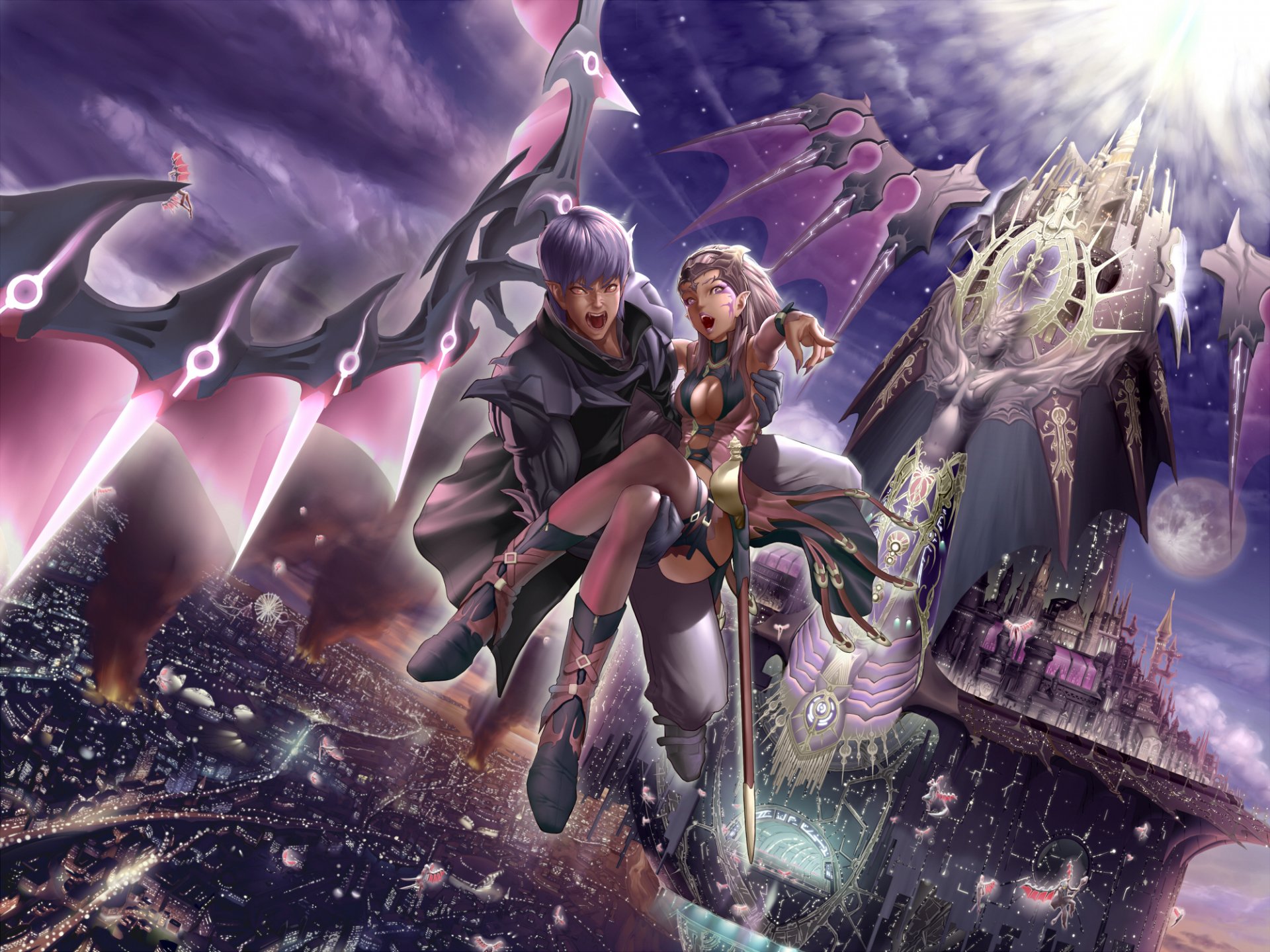 Enchanted Night: Vampire Fantasy HD Wallpaper | 2000x1499 | Wallpaper Abyss