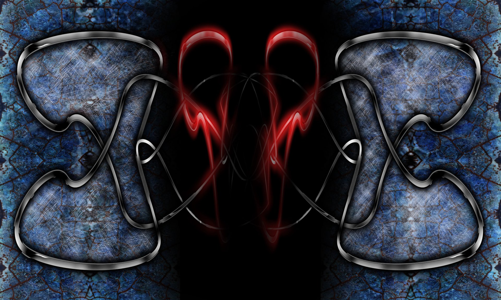 Glowing Red Skull by sites2b