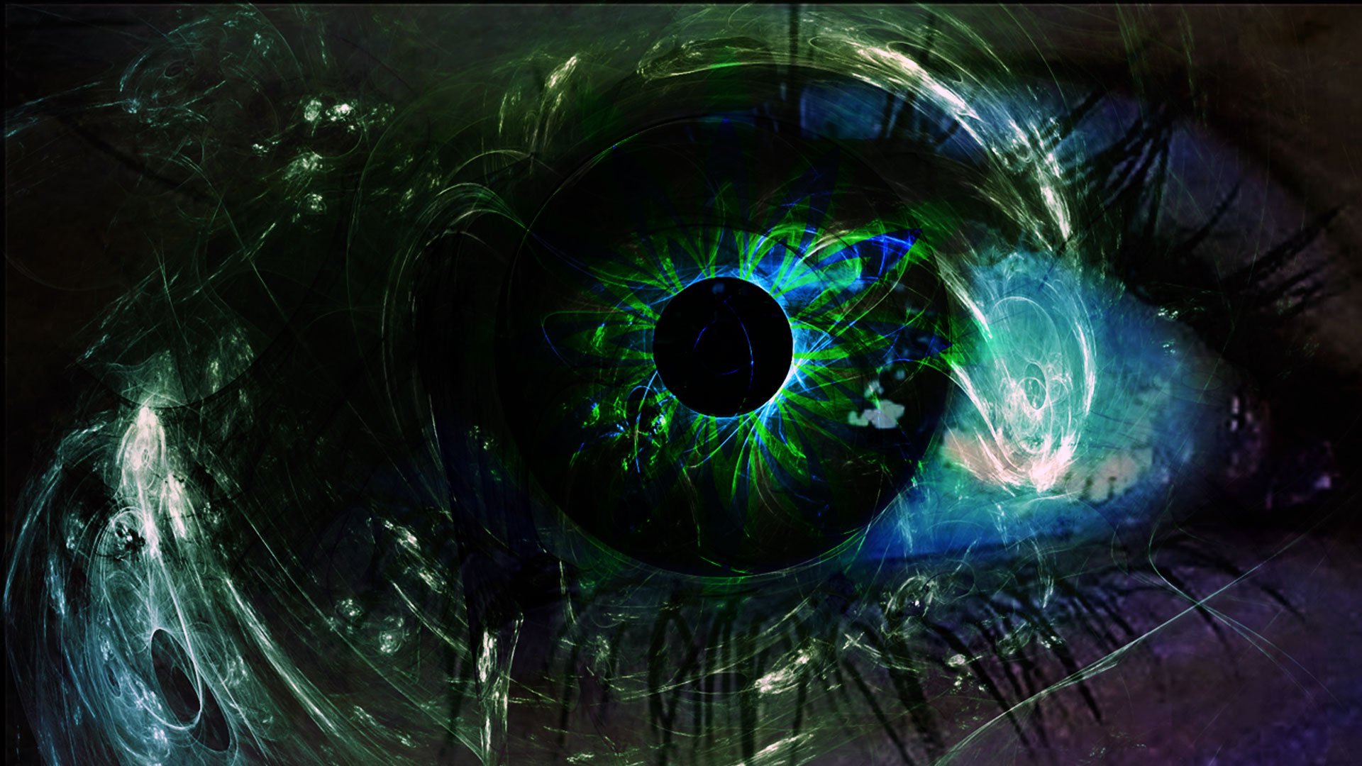 HD Wallpaper: Abstract Artistic Eye Vision