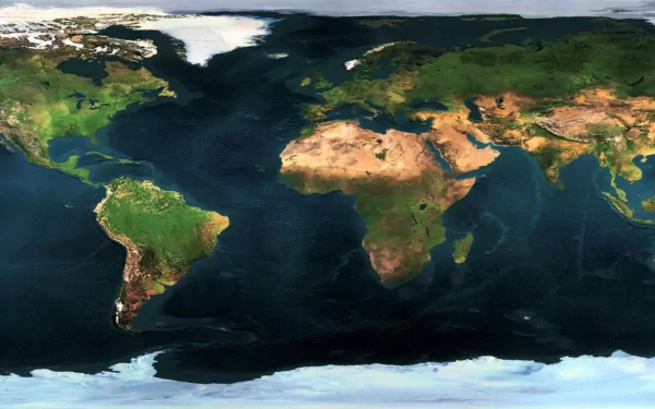 4K Ultra HD World Map Wallpaper