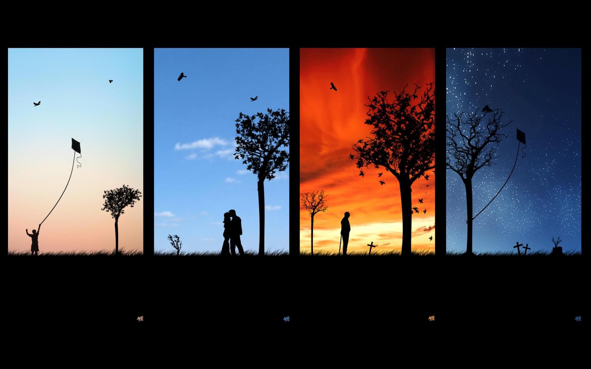 The Seasons of Life HD Wallpaper