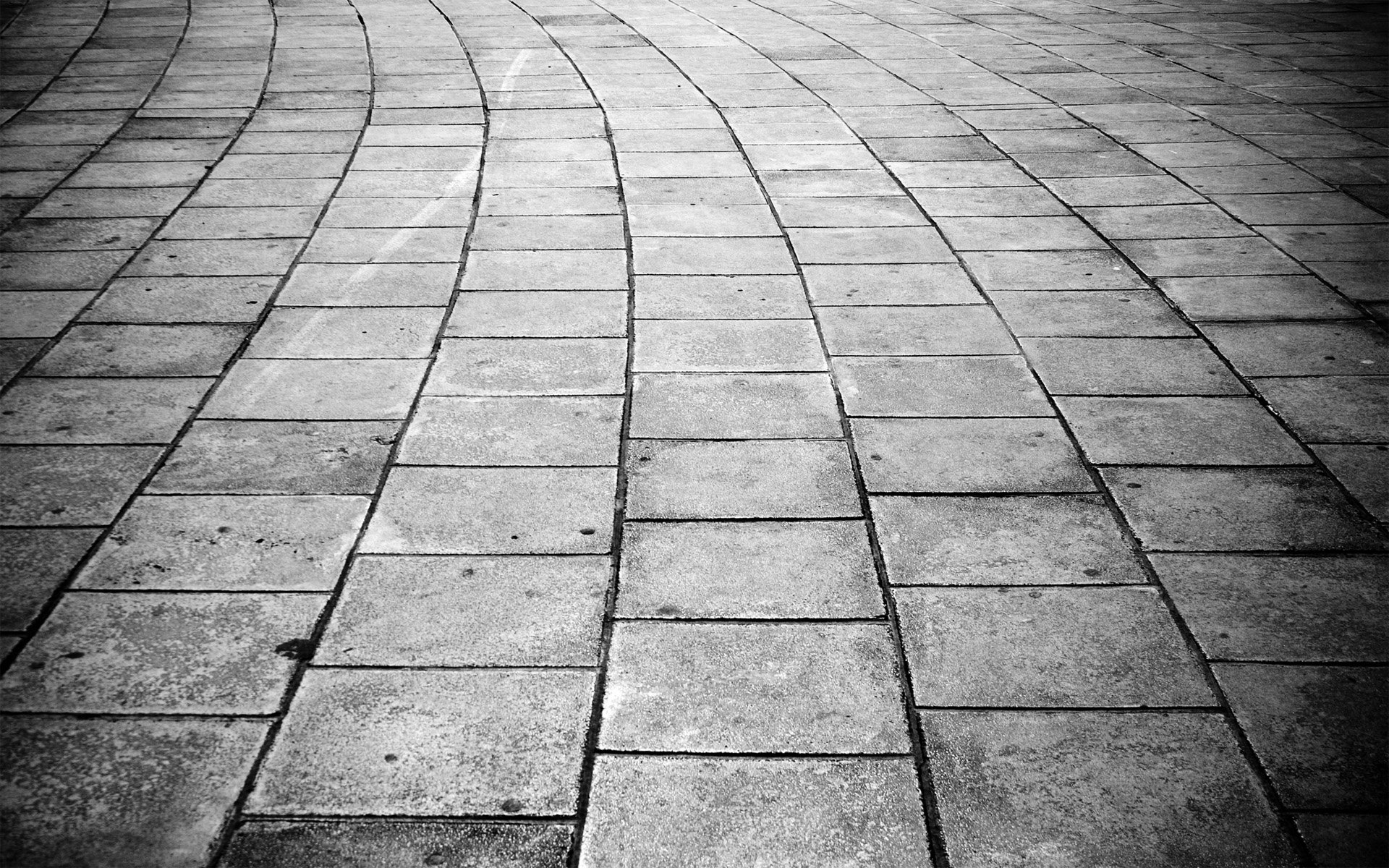 Curved Man-Made Pathway - HD Black & White Wallpaper | 1920x1200 ...