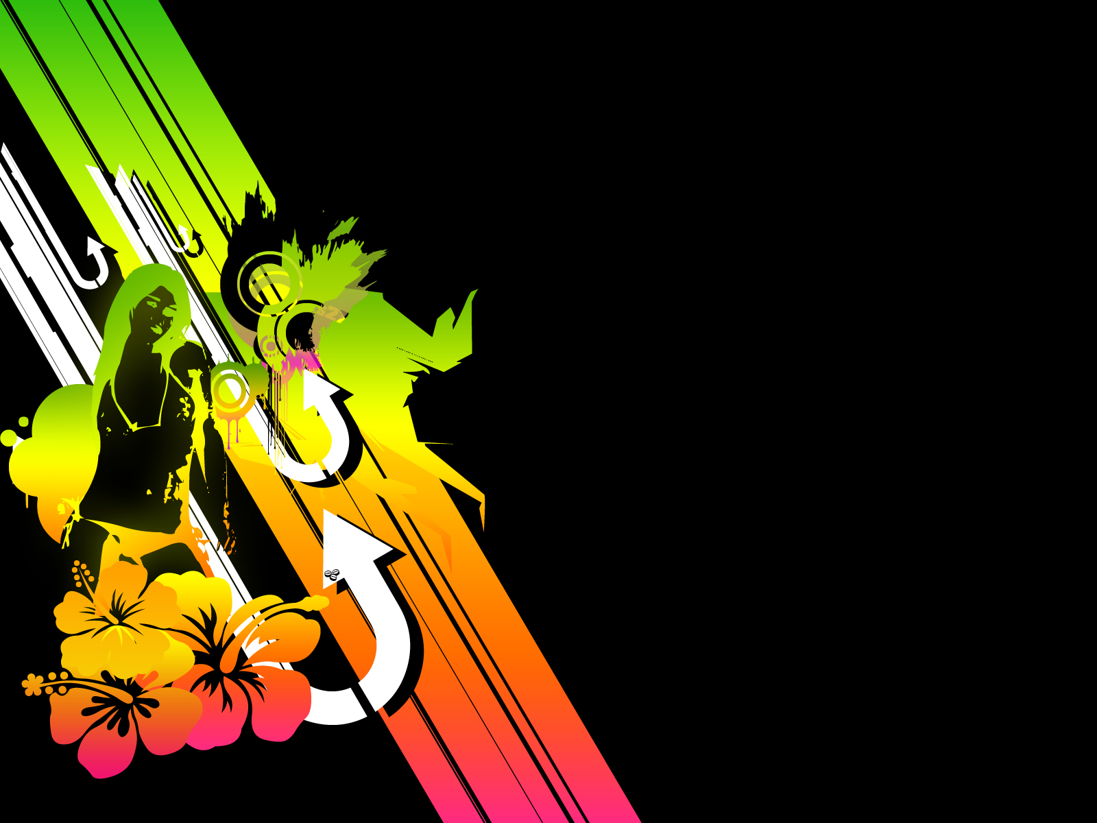 Vibrant Artistic Vector HD Wallpaper