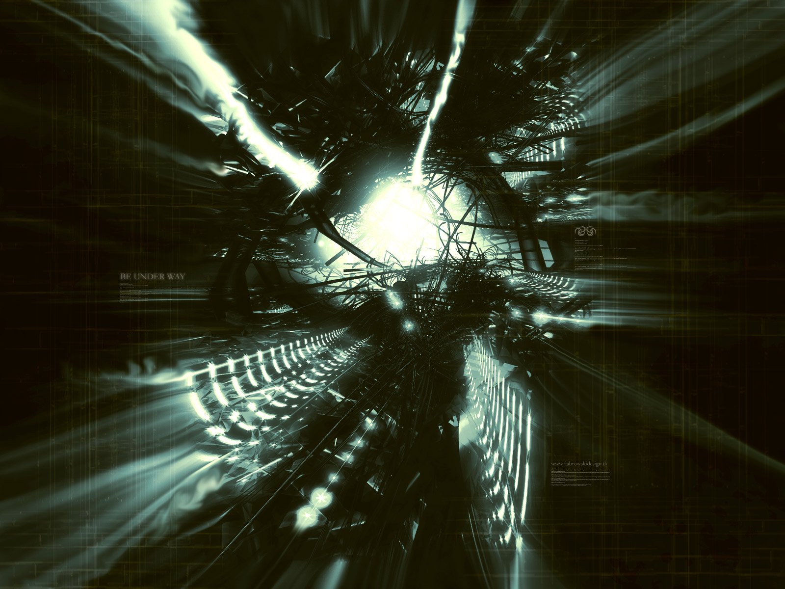 Abstract Dark Technology HD Wallpaper: Shapes and Textures