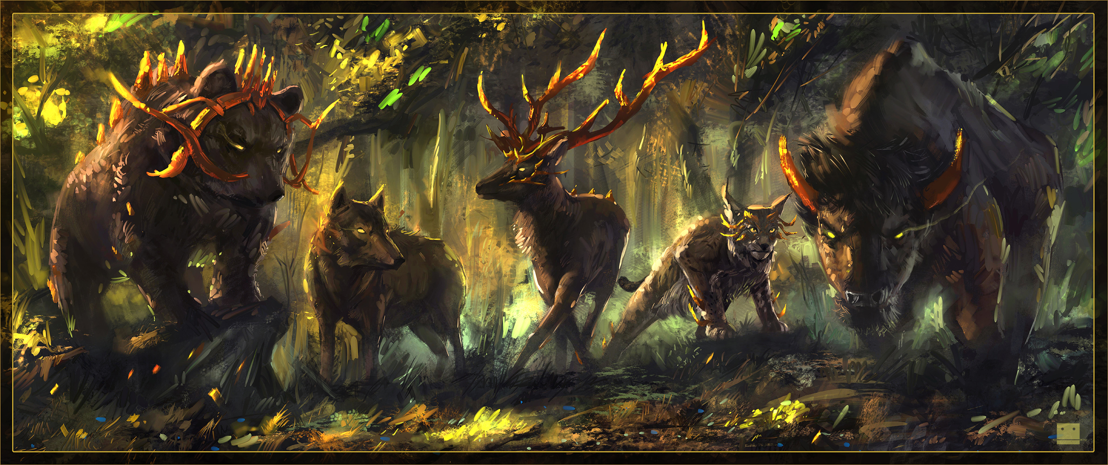 Enchanted Creatures: A Stunning HD Fantasy Wallpaper by Cristian Chihaia
