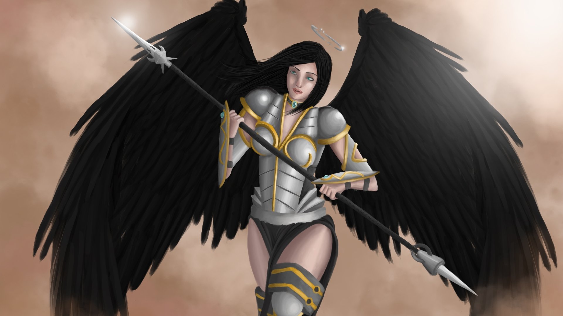 Download Fantasy Angel Warrior 4k Ultra HD Wallpaper by AliNere
