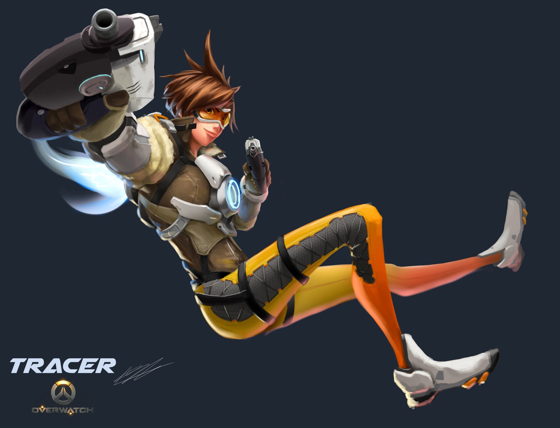 Download Tracer (Overwatch) Video Game Overwatch 4k Ultra HD Wallpaper