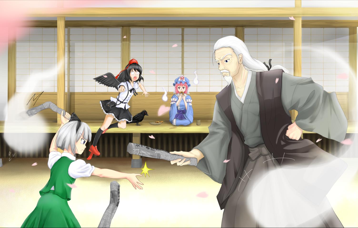 Download Aya Shameimaru Yuyuko Saigyouji Youmu Konpaku Youki Konpaku ...